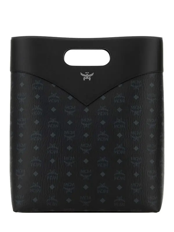 Mcm Monogram Canvas Shopping Handbag - Printed