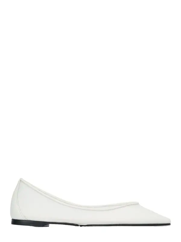 Jacquemus Oval-toe Ballerina Flats - White