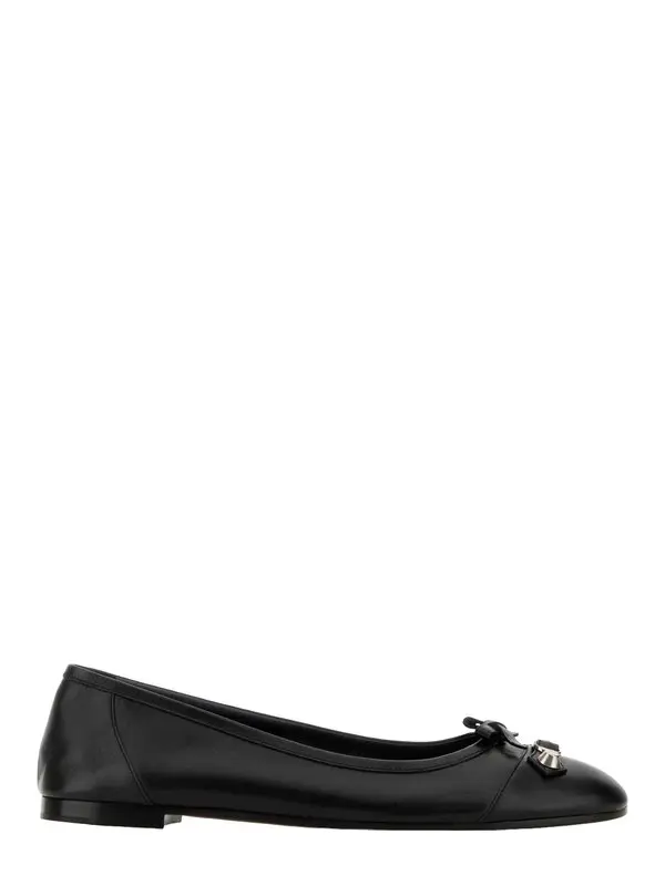 Balenciaga Leather Ballerinas - Black