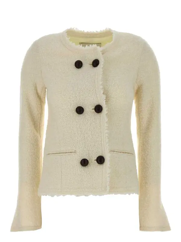 Isabel Marant Étoile Bouclé Loop Suely Blazer - White