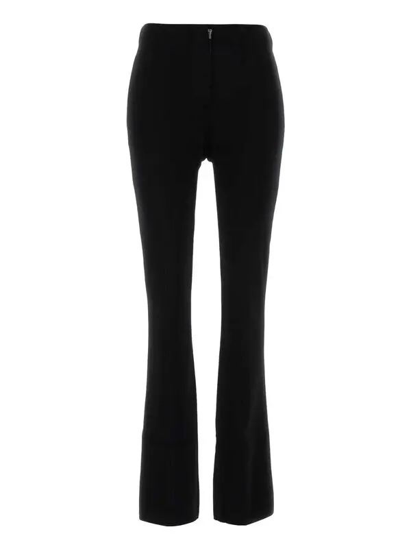Sportmax Viscose-blend Leggings With Sculpting Comfort - Black