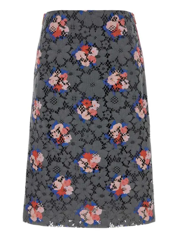 Fendi Lace Mini Skirt - Floral