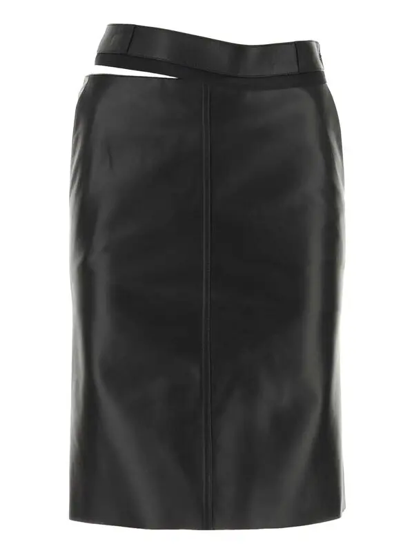 Fendi Leather Skirt - Black
