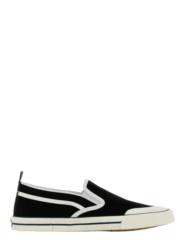 Gucci Canvas Slip-on Sneakers - Black
