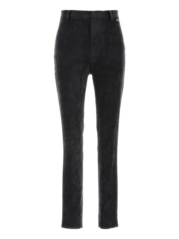 Gucci Stretch Velvet Tailored Pants - Grey