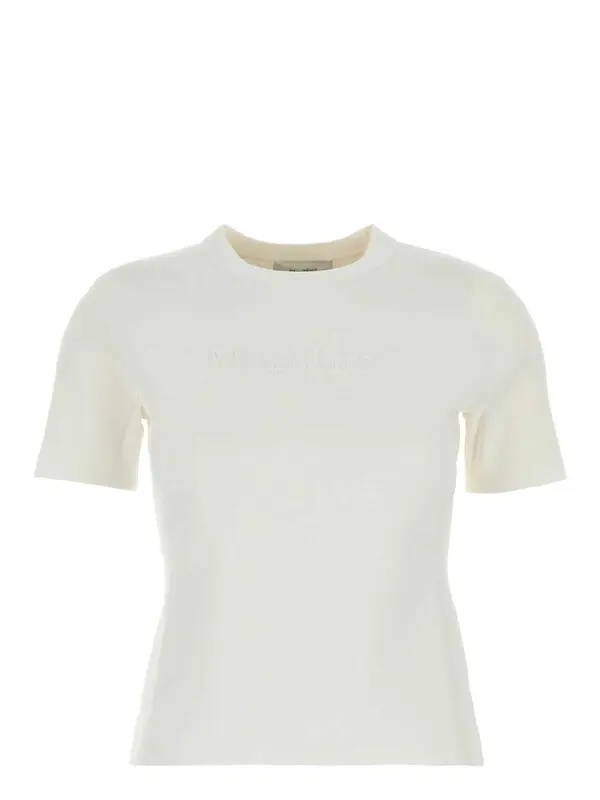 Max Mara Adelio Viscose Blend T-shirt - White