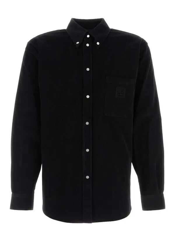 Fendi S Corduroy Shirt - Black