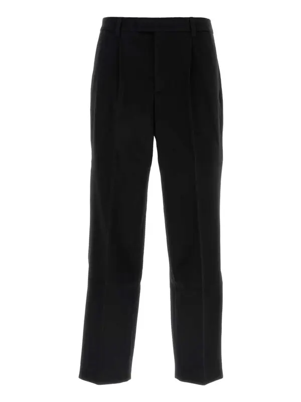 VTMNTS Felt Wool Tailored Trousers - Black