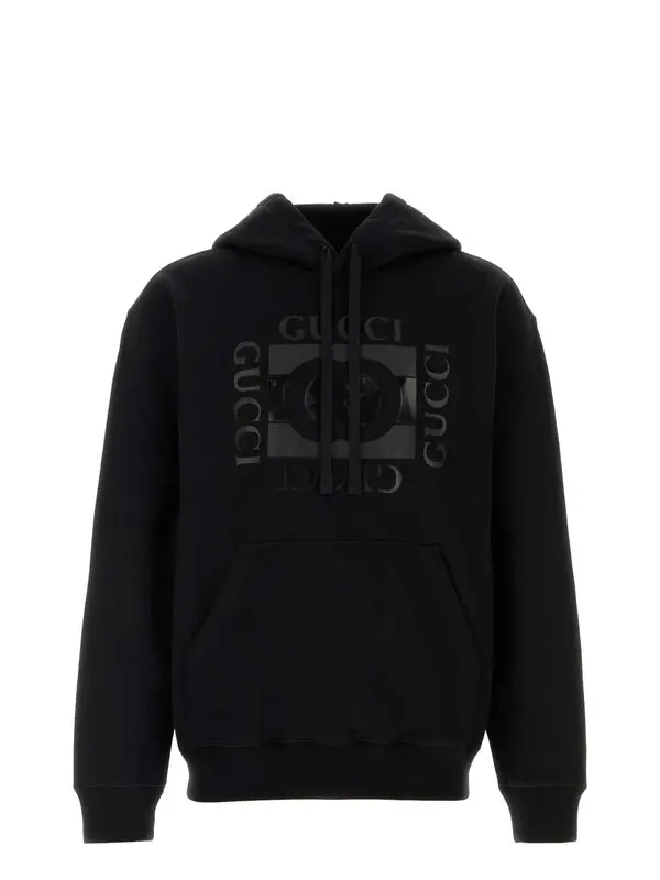 Gucci Cotton Hooded Sweatshirt - Black