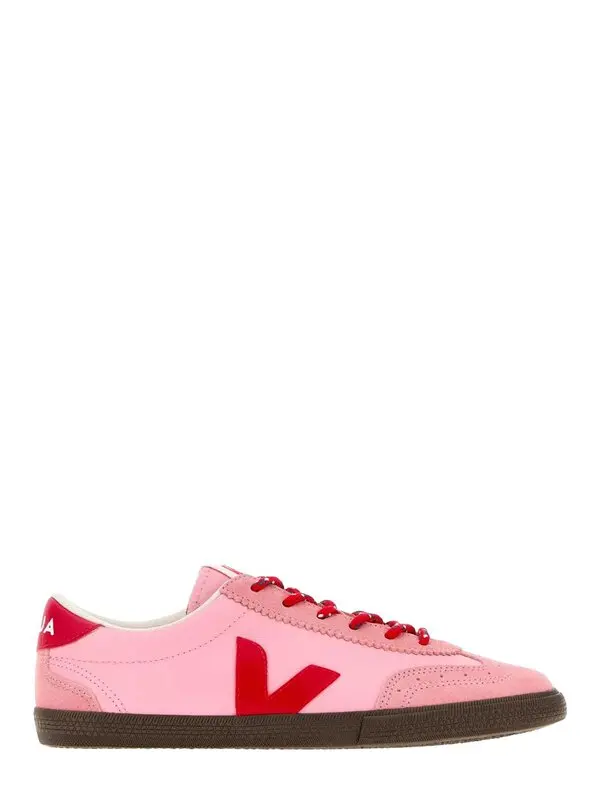 VEJA Volley O.t. Leather Sneakers - Pink
