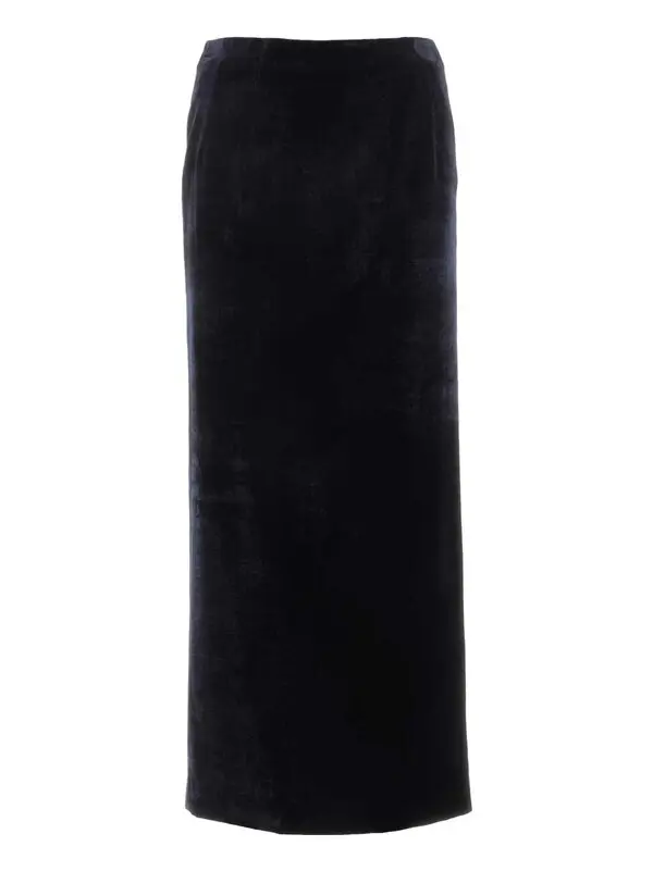 Fendi Velvet Midi Skirt - Blue