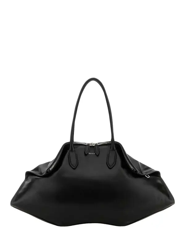 Alexander McQueen Maxi Manta Shoulder Handbag 60cm X 32cm X 16cm - Black