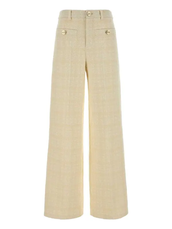 Gucci Tweed Pants - Yellow