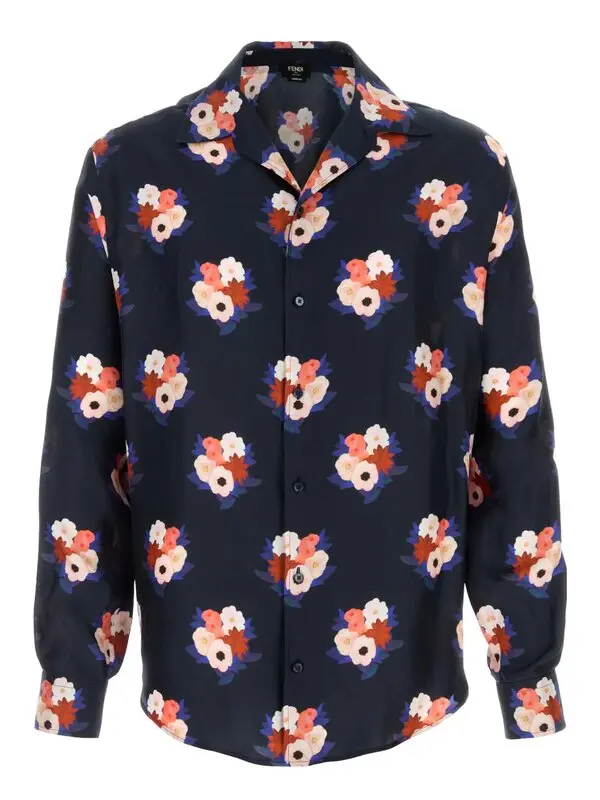 Fendi Printed Silk Shirt For - Floral