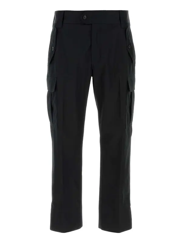 Alexander McQueen Cotton Cargo Pant - Black