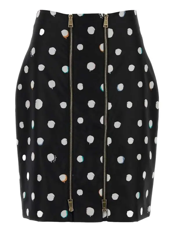 Fendi Silk Taffeta Skirt - Printed