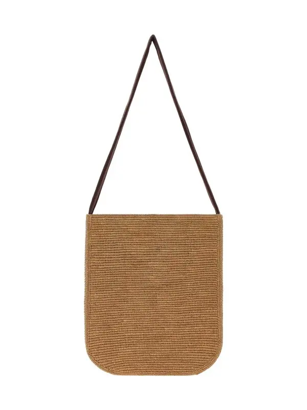THE ROW Raffia Lori Shopping Handbag - Camel