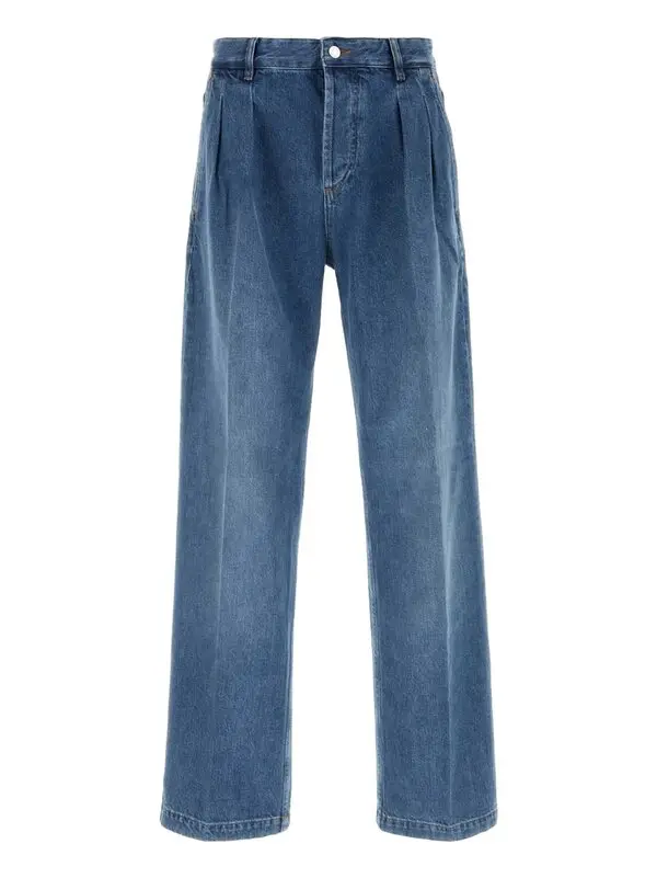 MARINE SERRE Straight Denim Jeans - Blue