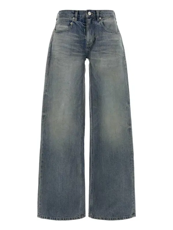 Balenciaga Wide-leg Denim Jeans - Light Blue