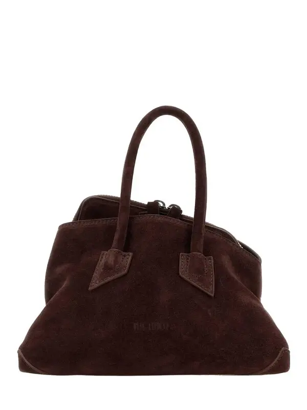 Attico Passeggiata Mini Suede Handbag - Brown