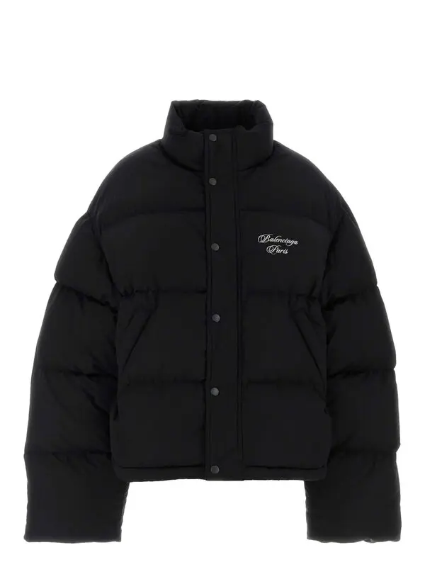 Balenciaga Cotton-blend Down Jacket - Black