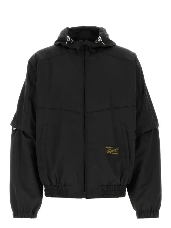 WOOYOUNGMI 100% Nylon Windbreaker Jacket - Black