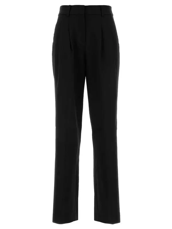 Michael Kors Sculpted Polyester-wool Blend Dress - Black