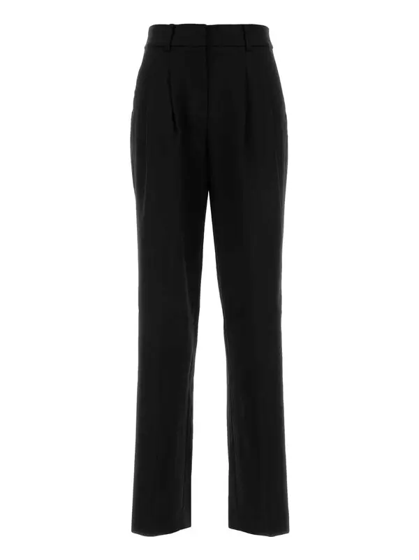 Michael Kors Sculpted Polyester-wool Blend Dress - Black