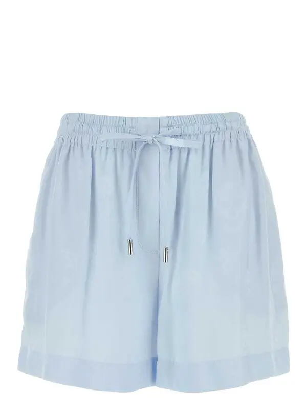 Alexander McQueen Woven Jacquard Tailored Shorts - Light Blue