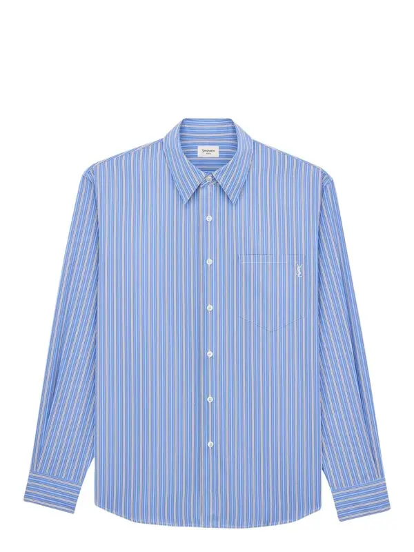 Saint Laurent 100% Cotton Shirt - Light Blue
