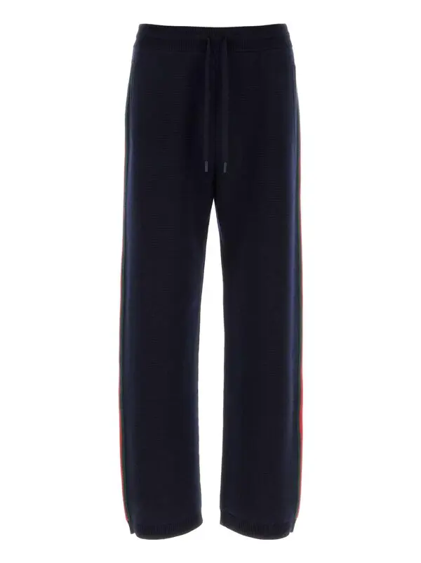 Gucci Stretch Wool Joggers - Blue