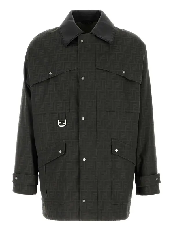 Fendi Embroidered Canvas Jacket - Printed