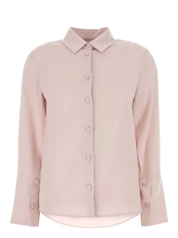 Max Mara Oliera Stretch Silk Shirt - Red