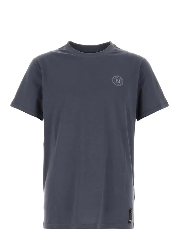 Fendi Cotton T-shirt Air Force-inspired - Blue