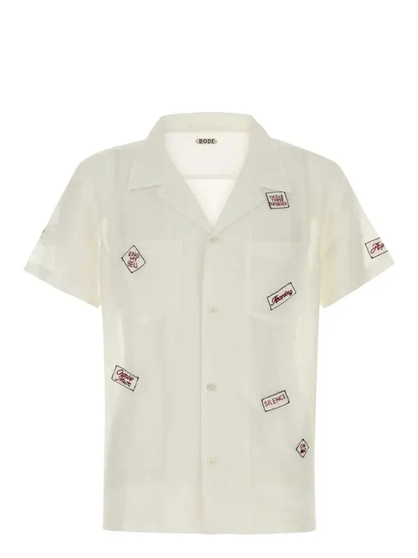 BODE On Air Cotton-silk Blend Shirt - White