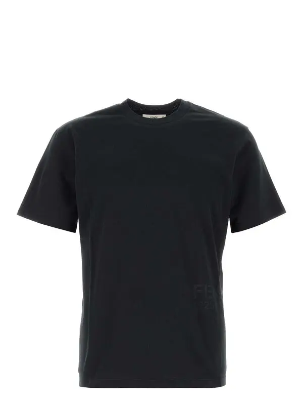 Fendi S Cotton T-shirt - Black