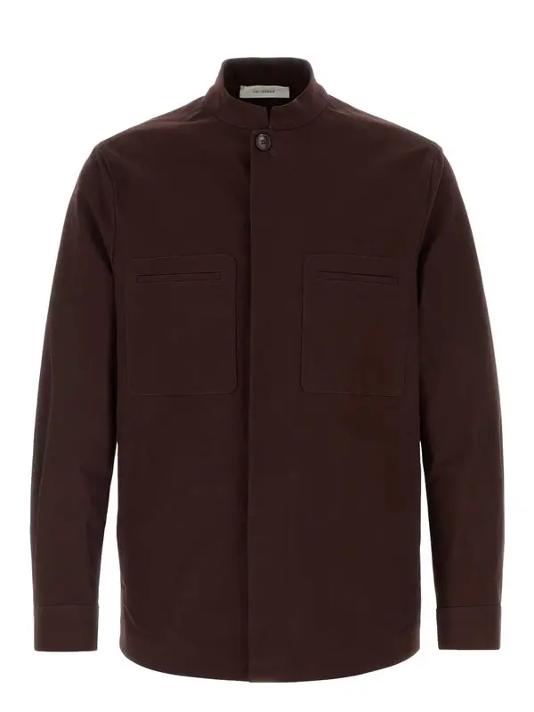 UMIT BENAN Bruce Stretch Cotton Jacket - Brown