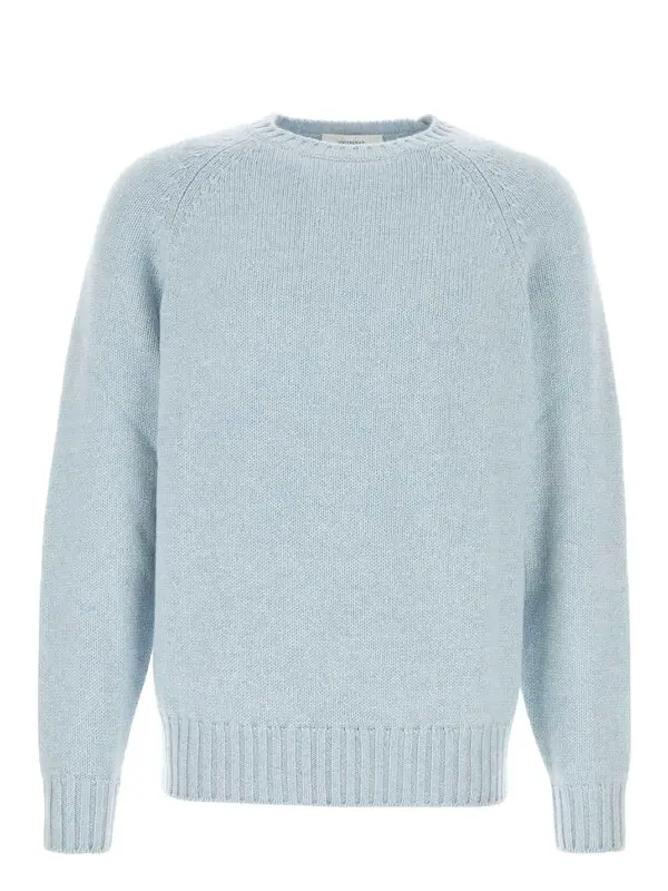 UMIT BENAN Light Cashmere Crew Neck Pullover - Light Blue