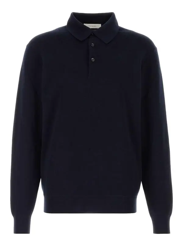 UMIT BENAN Cashmere-silk Blend Polo Shirt For - Blue