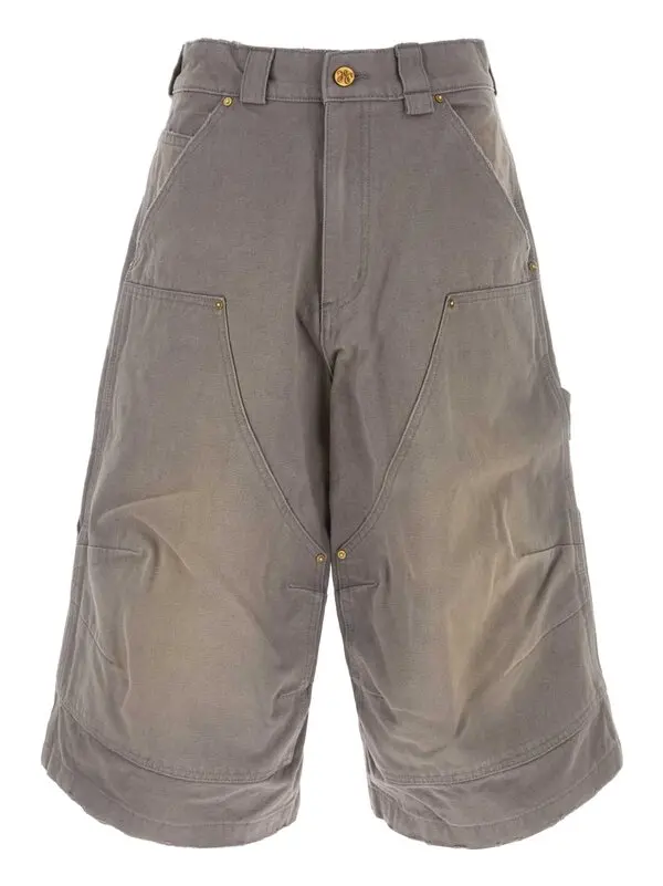 WILLY CHAVARRIA Denim Bermuda Shorts - Grey