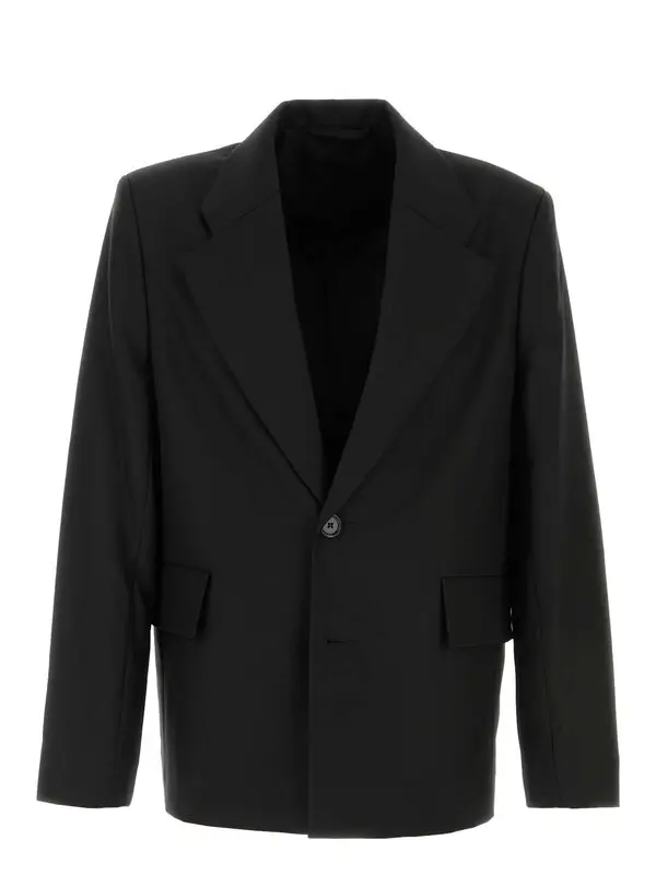 Séfr Twill Wool-blend Blazer - Black