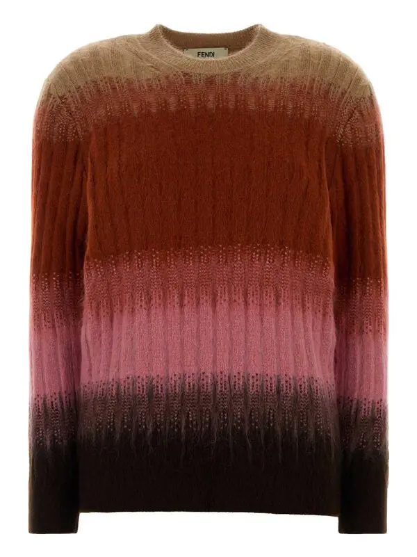 Fendi Mohair-blend Knit Sweater - Multicoloured