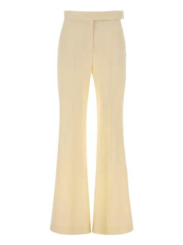Sportmax Viscose Blend Flared Trousers - Yellow