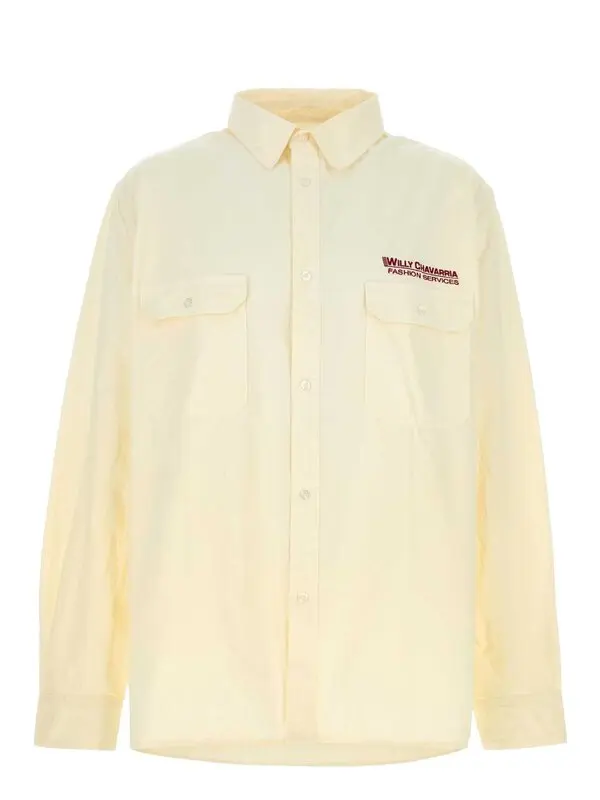 WILLY CHAVARRIA Oversize Cotton Shirt - Yellow