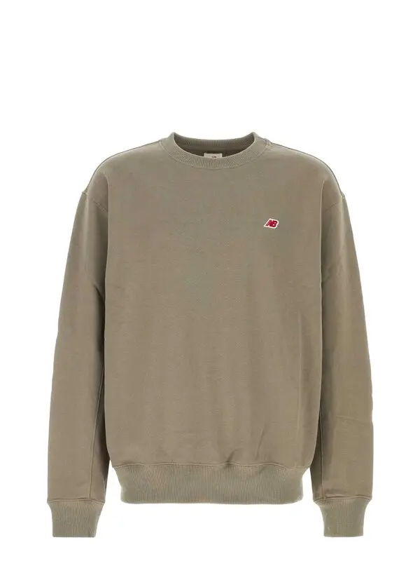 NEW BALANCE Cotton Pullover Hoodie - Green