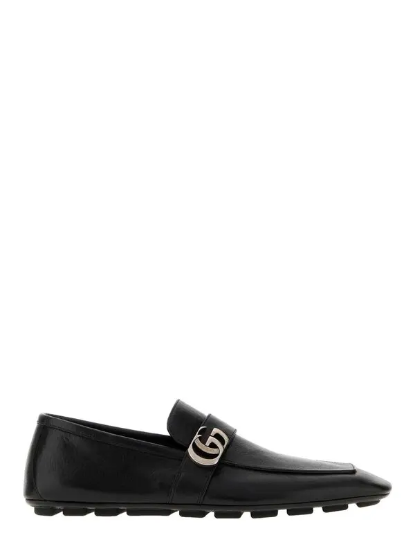 Gucci Leather Loafers - Black