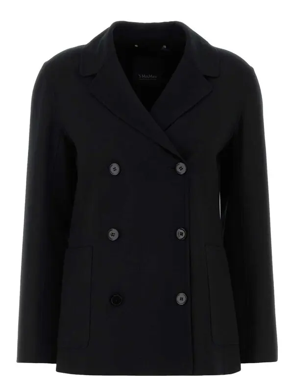 WEEKEND MAXMARA S Max Mara Stretch Wool And Cashmere Blend Blazer - Black