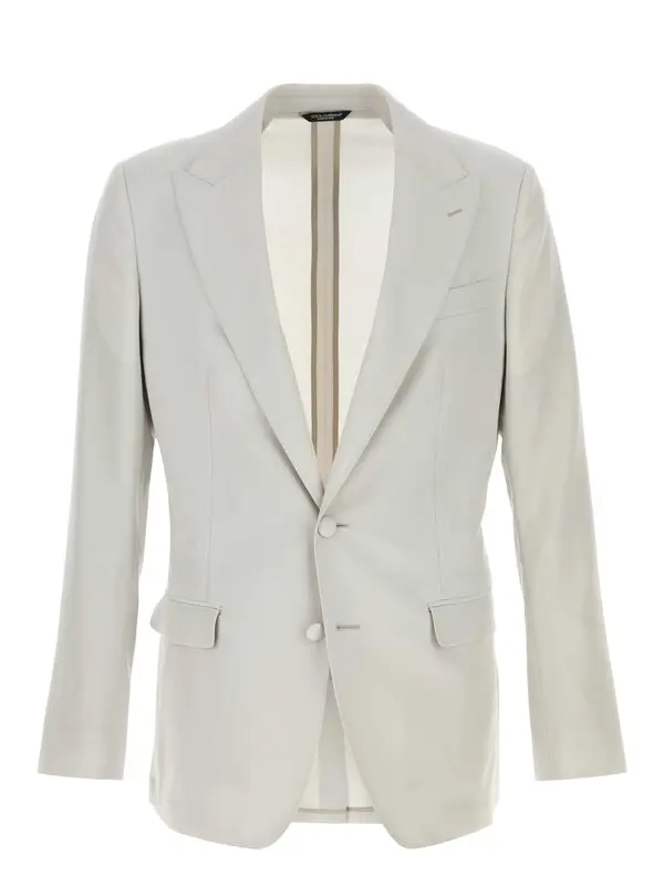 Dolce & Gabbana Ice Wool Blazer - White