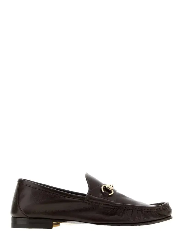 Gucci Horsebit Leather Loafers - Brown
