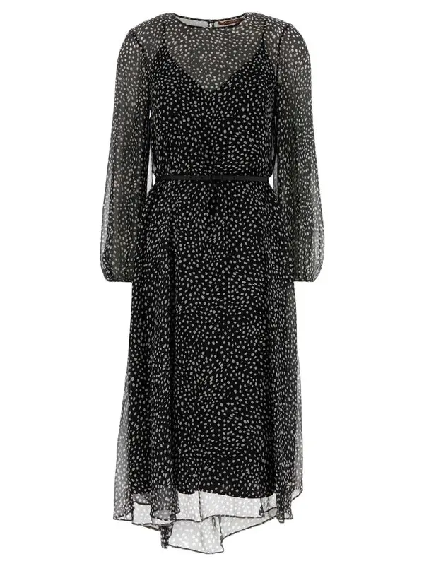 Max Mara Silk Campo Midi Dress - Printed
